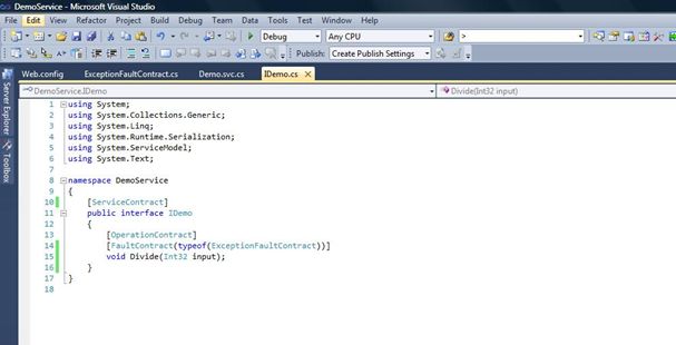 Fault Exception and Fault Contract in WCF Services
